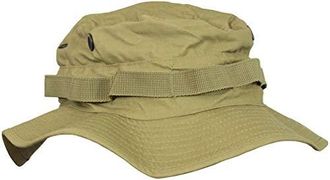 Mil-Tec Chapeau Boonie britannique avec cache-nuque, chapeau safari, chapeau tropical, différents modèles - Marron - Taille S