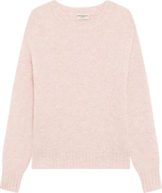 Roy Rogers Femme, Pulls, Rose, Taille: 38 FR Pull Ras du Cou en Alpaga Brossé Uni