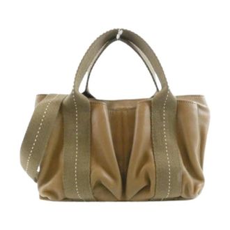 Herm&egrave;s Pre-owned Vintage Canvas Tote Bag - - Pre-owned - Damen - Braun - ONE SIZE