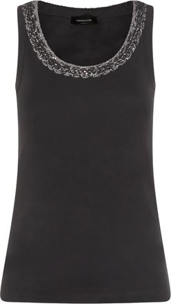 Fabiana Filippi sequin-collar tank top - Grau