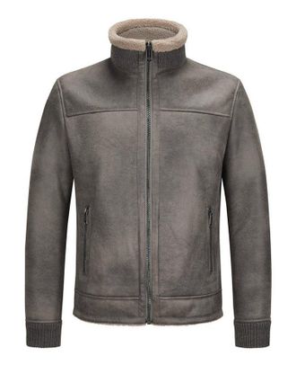 Milestone Fellimitatjacke MSRiano Vintage-Lammfelloptik, Webpelz-Innenseite & wasserabweisend