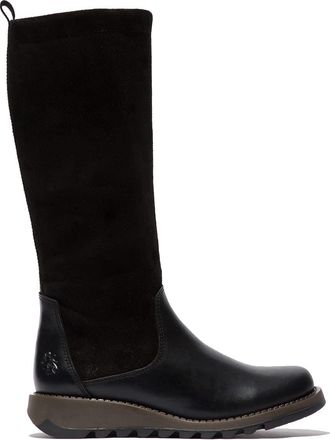 FLY London Fly London Damen Seme828fly Kniehohe Stiefel, Schwarz, 36 EU