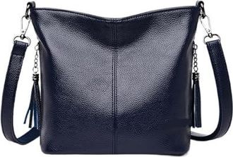 Generic Compatible for les femmes sac fourre-tout en cuir dames &agrave; main &eacute;paule petits sacs bandouli&egrave;re(Blue)