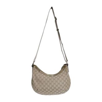 Gucci Pre-owned GG Plus Shoulder Bag - Femme - Pre-owned - Beige - Taille: ONE Size