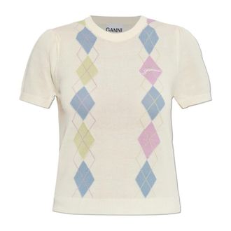Ganni Damen, Strickwaren, Beige, MGr&ouml;&szlig;e