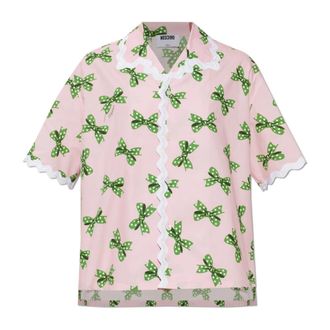 Moschino Bedrucktes Hemd - - Blouses & Shirts - Damen - Rosa - S