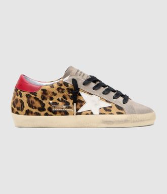 Golden Goose Baskets Super Star Leopard/White/Red