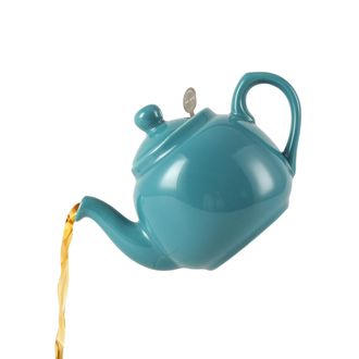 London Pottery Farmhouse Teekanne mit Teesieb, Keramik, Aqua, 2 Tassen (600 ml) [Parallel importiertes Produkt]