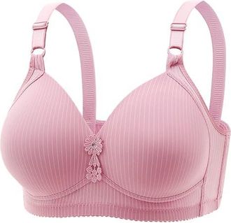 Generic Corsages et bustiers pour femmes, bretelles r&eacute;glables, couverture compl&egrave;te, soutien-gorge confortable sans armature, soutien-gorge sans armatures, Ros