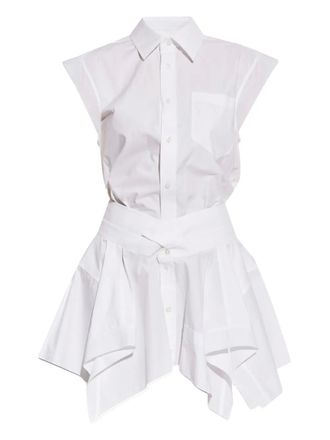 Alexander Wang robe-chemise à design superposé - Blanc