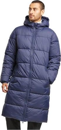 Urban Classics Tb7010-mens Long Puffer Coat Manteaux, Bleu Marine, 3XL Hommes