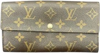 Louis Vuitton unisex, Pre-owned, Brun, Taille: ONE Size Portefeuille en toile Pre-owned