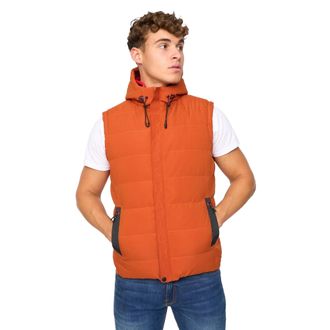 Crosshatch Kampleys Weste f&uuml;r Herren, Wattiert (Dunkel Orange)