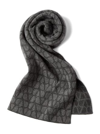 Valentino Garavani &eacute;charpe &agrave; motif Toile Iconographe - Gris