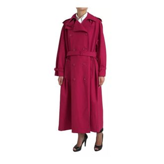 Dolce & Gabbana Dunkelrosa Trenchcoat Jacke - - Coats - Damen - Rosa - S