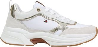 Tommy Hilfiger Femme, Chaussures, Multicolore, Taille: 41 EU Baskets Chunky en Cuir M&eacute;tallis&eacute;