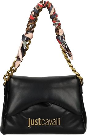 Just Cavalli sac porté épaule matelassé à bride en chaîne - Noir