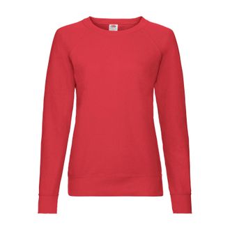 Fruit Of The Loom Damen Sweatshirt Lightweight Raglan Sweat Lady-Fit