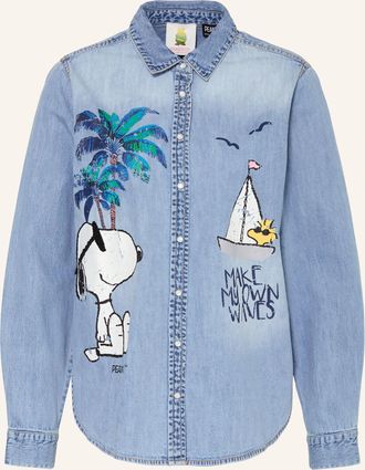 Princess Goes Hollywood Princess Goes Hollywood Jeansbluse Mit Schmuckperlen blau