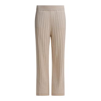 Brunello Cucinelli Kaschmir-Strickhose - - Trousers - Damen - Beige - M