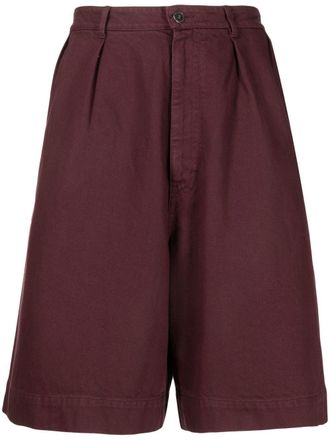Raf Simons Bermudas mit Bundfalten - Violett