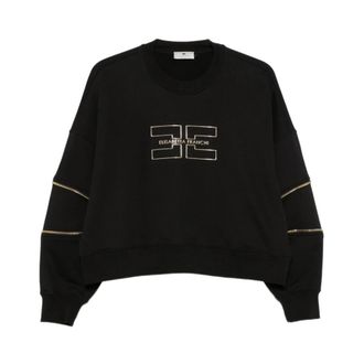 Elisabetta Franchi Sweatshirts - - Sweatshirts & Hoodies - Damen - Schwarzk - S