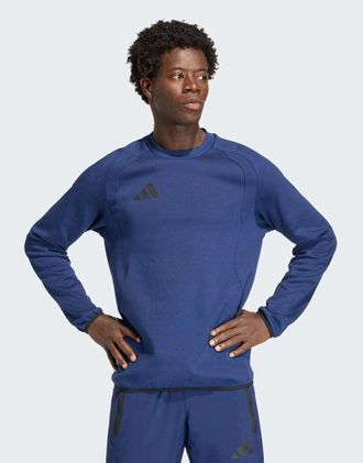 adidas adidas Performance - Tiro Travel - Sweat ras du cou - Bleu marine team 2/noir