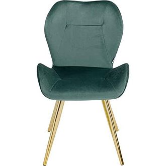 Kare Design Design Viva Chaise élégante en Velours Vert 82 x 45 x 52 cm