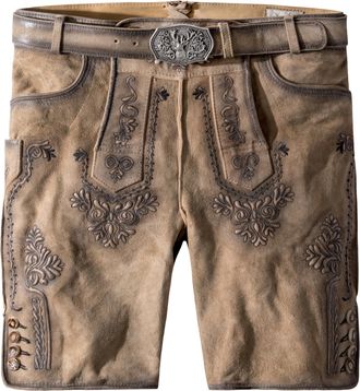 Stockerpoint Artur Herren Trachtenlederhose, Esche Gespeckt, 52