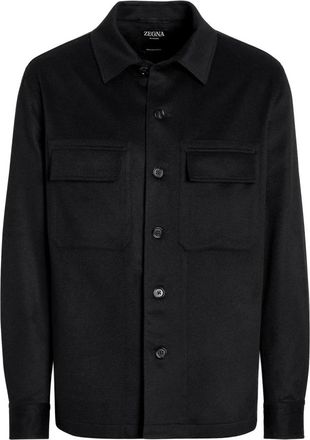 Ermenegildo Zegna Homme, Vestes, Noir, Taille: 3XL Alba Overshirt