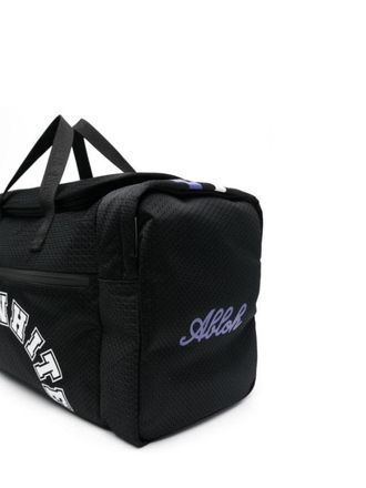 Off-white Mens Outdoor Weekender Baseball Logo Duffle Bag Black >