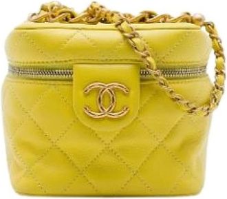 Chanel Sac bandouli&egrave;re mini vintage doccasion - Femme - Pre-owned - Jaune - Taille: ONE Size