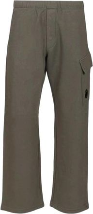 C.P. Company C.p. Company, Homme, Pantalons, Gris, Taille: L Diagonal Raised Fleece Cargo Pantalons de surv&ecirc;tement