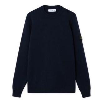 Stone Island Pullover aus Schurwollmischung - - Knitwear - Herren - Blau - S