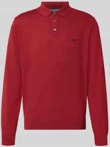 Fynch-Hatton Strickpullover mit Polokragen und Knopfleiste