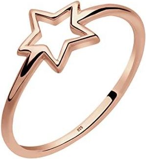 Elli Bague - Femme - Argent - 925/1000 - Motif Étoile Plaqué Or Rose - Argent - 925/1000 - 0603163015_54