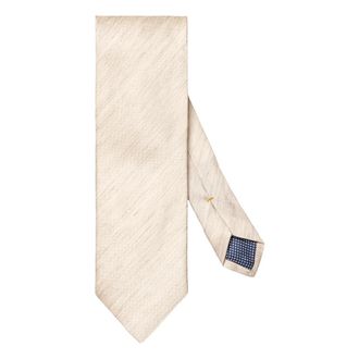 Eton Moderne Krawatte aus Seide und Leinen - - Accessories - Herren - Beige - ONE SIZE