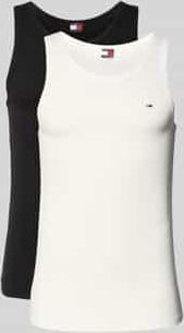 Tommy Jeans Slim Fit Tank Top aus reiner Baumwolle im 2er-Pack