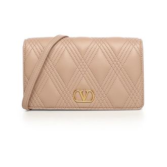 Valentino Garavani Femme, Sacs, Rose, Taille: ONE Size Quiltie 67 Mini Sac Bandouli&egrave;re