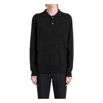 Comme Des Gar&ccedil;ons Polo LS - Homme - Tops - Noir - Taille: M