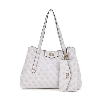 Guess Eco Brenton Girlfriend Satchel - - Bags - Damen - Grau - ONE SIZE