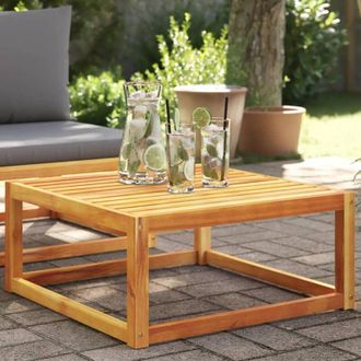 vidaXL Gartentisch 65x65x29 cm Massivholz Akazie Vidaxl 172220