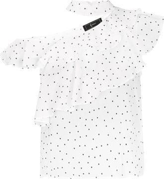 Faina Bluse Frauen cremewei&szlig; schwarz