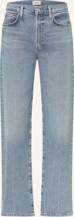 A Gold E Agolde Straight Jeans Harper blau