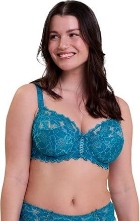 Sans Complexe Arum - Soutien-Gorge Emboitant en Dentelle avec Armatures - Classique - Uni - Femme - 105D - Bleu Celeste
