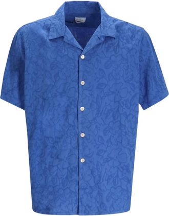 Paul Smith chemise en coton à fleurs - Bleu