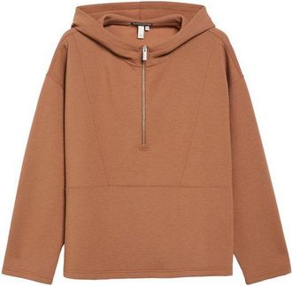QS by s.Oliver Sweatshirt Sweatshirt Scubba Hoodie mit Nahtdetails