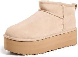 UGG Femme Classic Ultra Mini Platform Ankle Strap, Beige, 36 EU