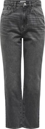 Only Only, Femme, Jeans, Gris, Taille: W32 L32 Onlrobyn Mw Str Lo Ak Cro132 Noos Jeans