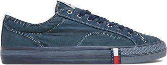 Tommy Jeans Sneakers aus Stoff Tommy Jeans Archive Vulc. Y2K Washed Canvas EM0EM01720 Dunkelblau